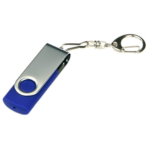 Флешка для нанесения Квебек (128 Гб / GB USB 3.0 Темно - синий/Dark Blue 030 Флеш-карта Брелок)