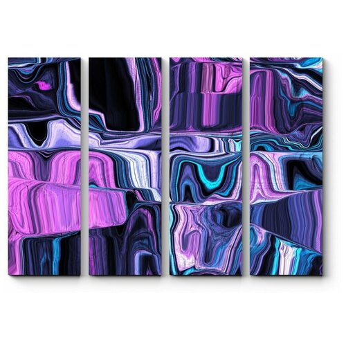 Модульная картина Цветной мрамор 80x60