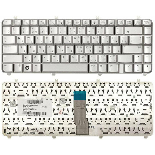 Клавиатура для HP Pavilion dv5-1170ep серебристая