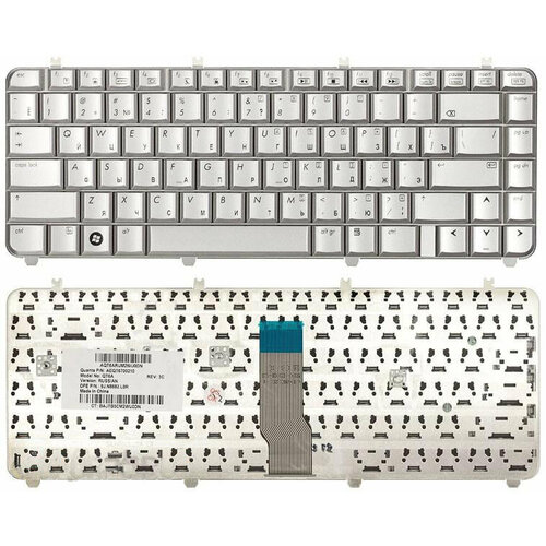 Клавиатура для HP Pavilion dv5-1164er серебристая
