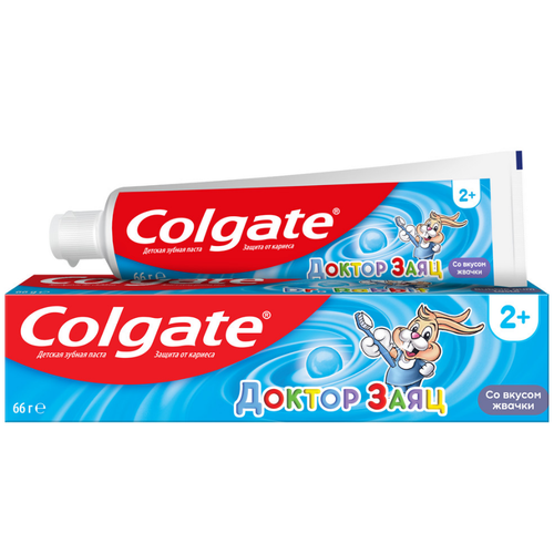 Набор из 3 штук Зубная паста детская Colgate Доктор заяц Жвачка 50мл