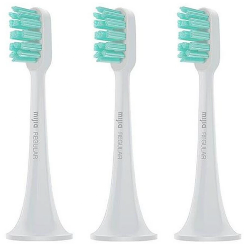 Набор насадок Xiaomi Mi Electric Toothbrush Head Regular NUN4010GL для  электрической щетки, light grey, 3 шт.