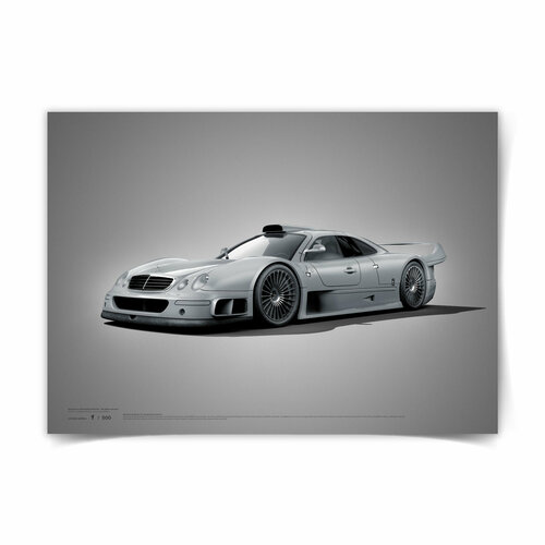 Плакат Mercedes-Benz CLK GTR 50х70 см / постер на стену