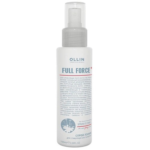 OLLIN Professional Full Force Спрей-тоник для стимуляции роста волос, 124 г, 100 мл, спрей