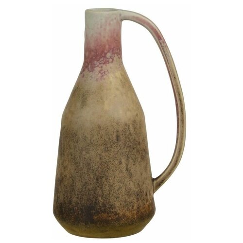 Керамическая ваза тройяна, бежевая, 25х12 см, Edelman 1057230