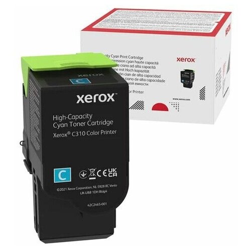 Голубой картридж Xerox с тонером для Xerox C310/C315, 5 500 страниц (006R04365)