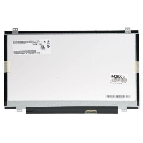 Матрица 14.0 Matte B140RW02 V.1, WXGA++ HD+ 1600x900, 40L, cветодиодная (LED), AU Optronics, UP-DOWN BKT