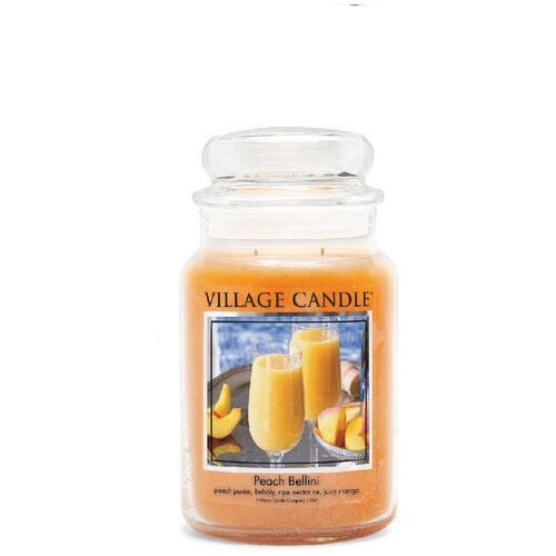 Ароматическая свеча Village Candle "Персиковый Коктейль", большая