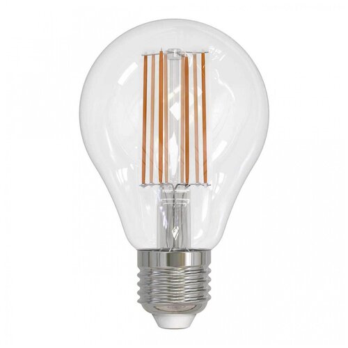 Лампа светодиодная филаментная Uniel E27 17W 4000K прозрачная LED-A70-17W/4000K/E27/CL PLS02WH UL-00004871