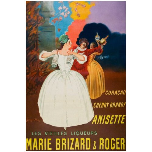 Постер / Плакат / Картина Афиша - Marie Brizard and Roger 90х120 см в подарочном тубусе