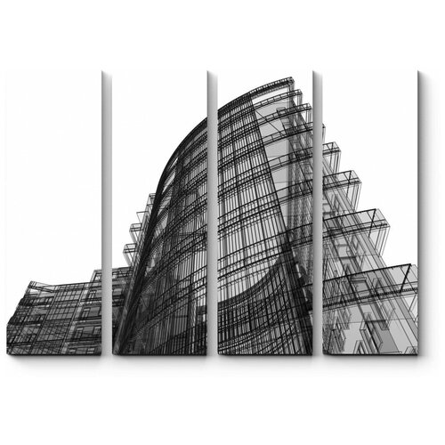 Модульная картина Абстрактная архитектура 140x105