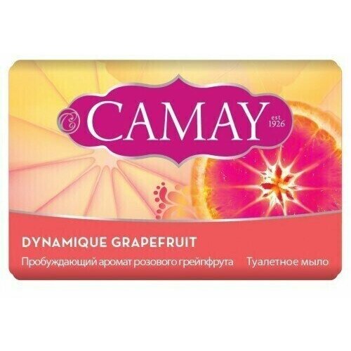 Camay Мыло туалетное Dynamique Розовый грейпфрут, 85 г, 12 шт