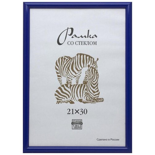 Фоторамка ZEBRA профиль 5 пластик 21х30 см 504 синий 32 см 23 см 1 шт.