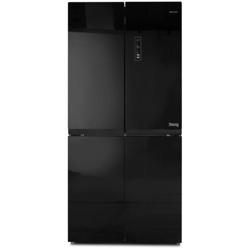 Холодильник Centek CT-1756 Black Glass Total NF, Side-by-Side, 456л (153л/303л), cтекло, 4 двери
