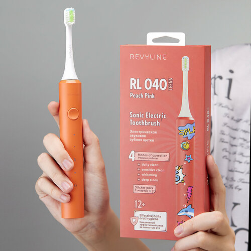 Электрическая зубная щётка RL 040 TEENS, оранжевая