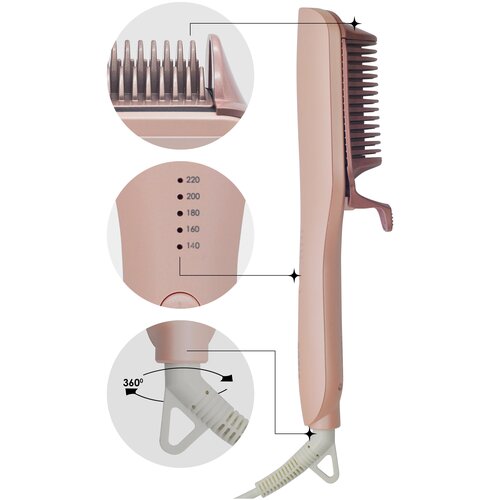 Расческа-выпрямитель для волос, Профессиональная электрическая, для волос , уход за волосами