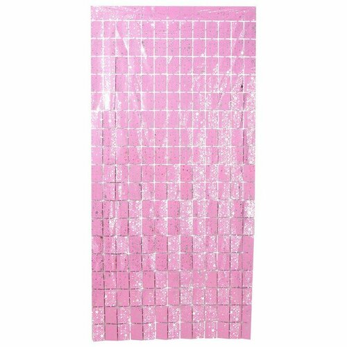 Страна Карнавалия Праздничный занавес «Звёзды», р. 200 х 100 см, розовый