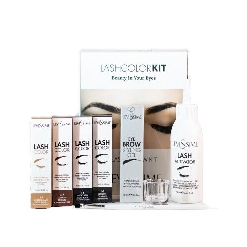 Levissime Набор для окрашивания бровей Lash Color Kit, 105 мл