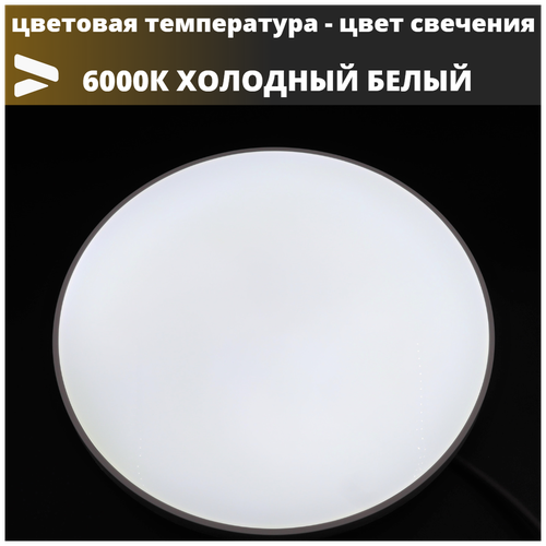 Настенно-потолочный светильник RG- 28 , люстра светодиодная 28W 6000К (холодный белый)