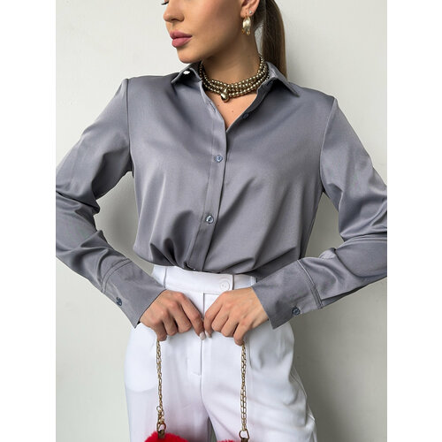 Рубашка ZoyaGrace, размер 50, серый