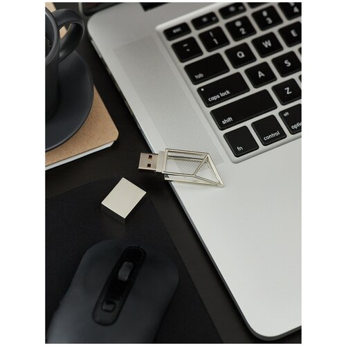 Накопитель USB сувенирный Flavour knit Souvenirs"Геометрия"серебро,16 ГБ