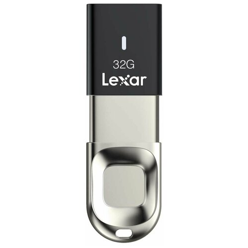 Флеш-накопитель USB 3.0 32GB Lexar Fingerprint F35 чёрный (по отпечаткам пальцев)