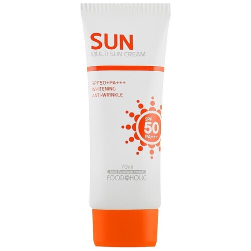Крем солнцезащитный FoodaHolic Multi Sun Cream SPF 50+, РА+++, 70 мл