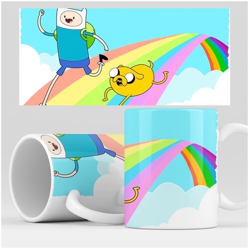 Кружка RocketCup с принтом "Время приключений" Adventure Time