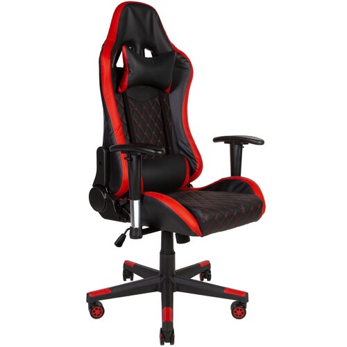 Компьютерное кресло NORDEN Lotus Evo игровое, обивка: искусственная кожа, цвет: красный/черный