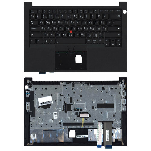 Клавиатура для Lenovo 5M11A35102 черная с черным топкейсом, Ver.2