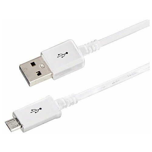 USB кабель microUSB длинный штекер 1 м белый {18-4269-20}
