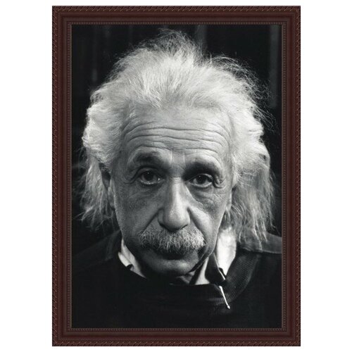 Портрет Эйнштейна Альберта, в рамке, печать на фотобумаге 30х40 см.