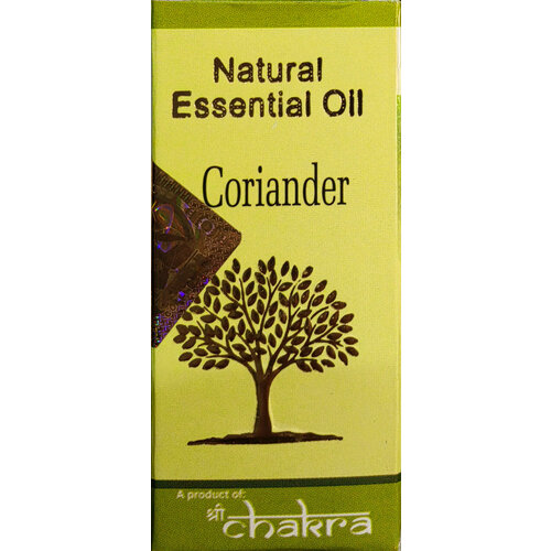 Natural Essential Oil CORIANDER, Shri Chakra (Натуральное эфирное масло кориандр, Шри Чакра), 10 мл.
