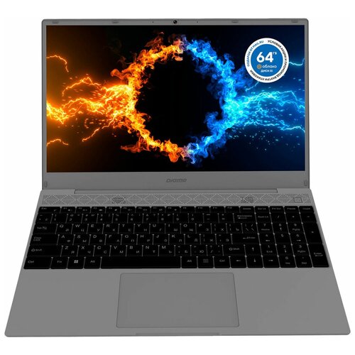 Ноутбук Digma EVE 15 C423, 15.6", IPS, AMD Ryzen 5 3500U 2.1ГГц, 16ГБ, 512ГБ SSD, AMD Radeon Vega 8, Windows 11 Professional, серый космос NR515ADXW01