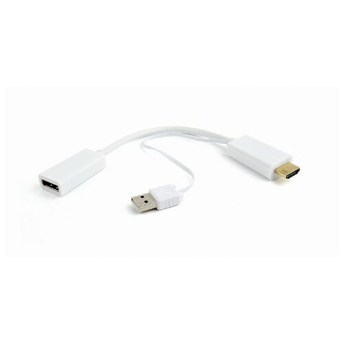 Конвертер Cablexpert DSC-HDMI-DP-W, 0.15 м, white