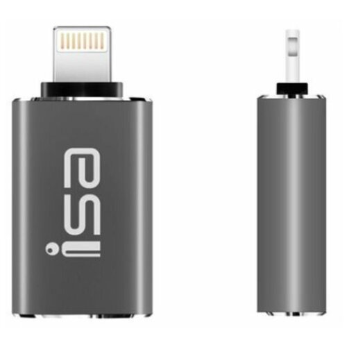 Адаптер переходник Lightning - USB OTG для iPhone, iPad, алюминиевый