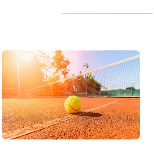 Коврик для мыши 420*290*3 CoolPodarok Тенис Тенисный мяч на песке Сетка