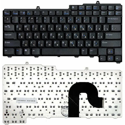 Клавиатура для ноутбука Dell TD459 русская, черная