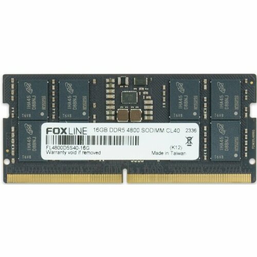 Оперативная память Foxline SO-DIMM 16GB DDR5-4800 (FL4800D5S40-16G)