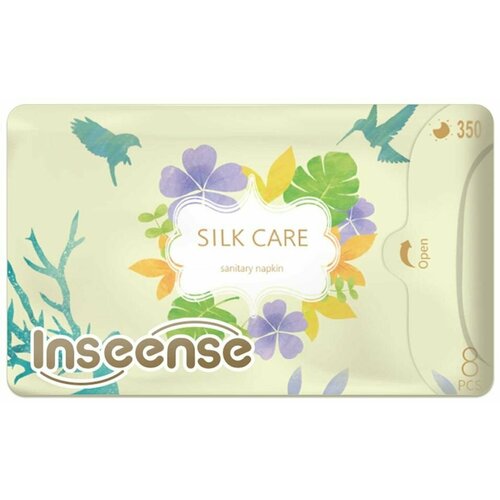 Прокладки Inseense Silk Care ночные 8шт х3шт