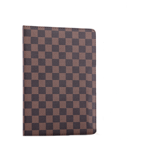 Чехол-обложка MyPads для iPad Air 2 - A1566, A1567 в клетку коричневый кожаный