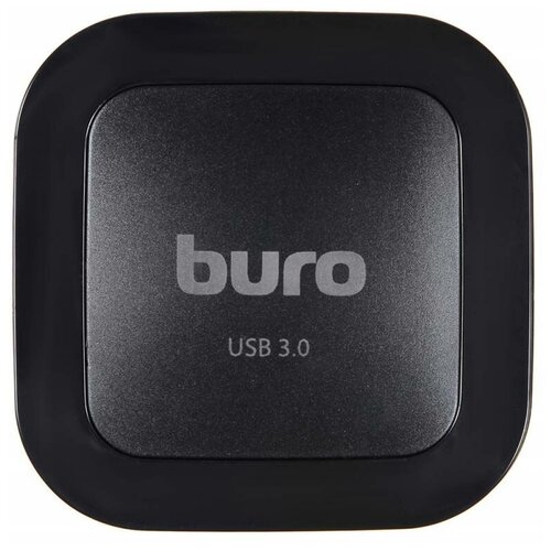 Устройство чтения карт памяти Buro, USB3.0, BU-CR/HUB3-U3.0-C004, черный