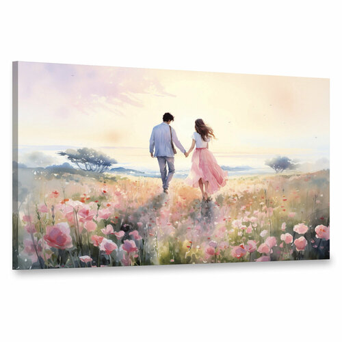 Интерьерная картина 100х60 "Праздник весеннего романтизма"