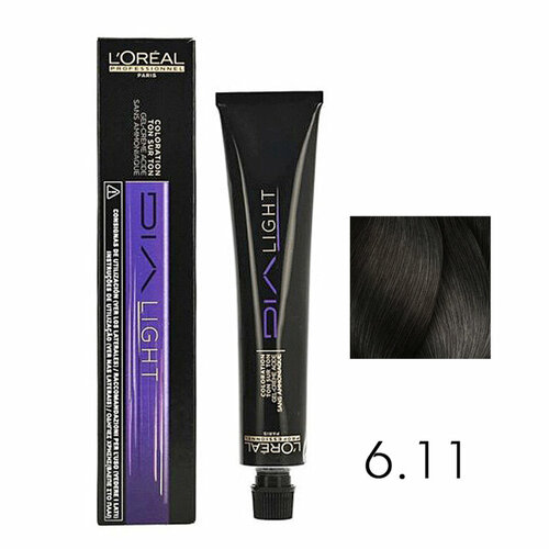 Краска для волос Dia Light 6.11 50 мл L'Oreal Professionnel Dia Light Cendre 6.11 VF58/50 мл