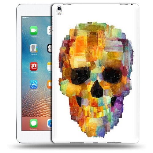 Чехол задняя-панель-накладка-бампер MyPads нарисованный череп для iPad Pro 12.9 2015 (A1584/A1652)/iPad Pro 12.9 2017 (A1671/A1670) противоударный