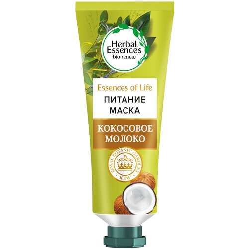 Herbal Essences маска-концентрат с кокосовым молоком для питания волос, 24.9 г, 25 мл, туба