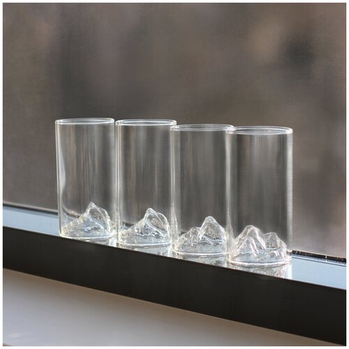 Набор универсальных стаканов ЛiСТ 300 мл 4 шт, Стакан стеклянный (LIS51175)