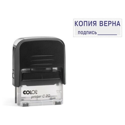 COLOP Штамп автоматический COLOP "Копия верна, подпись", 38 х 14 мм, чёрный