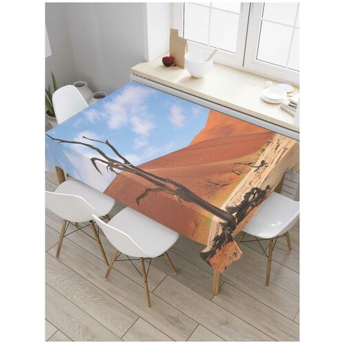 Скатерть прямоугольная JoyArty на кухонный стол "Пустыня Сахара" из оксфорда, 180x145 см