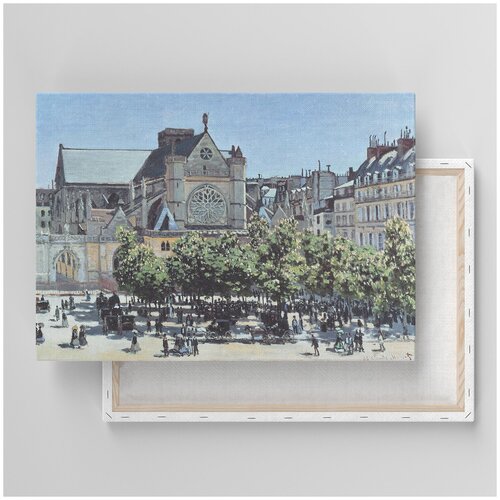 Картина на холсте с подрамником / Monet Claude - Saint Germain lAuxerrois, 1867 / Клод Моне